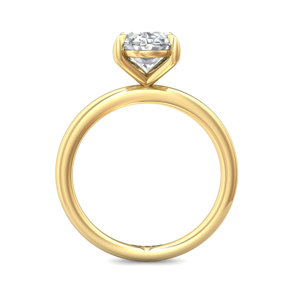 FlyerFit® 14K Yellow Gold Solitaire Engagement Ring - DERS28XSOVYQ-9 ...